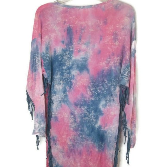 Ragdoll & Rockets | Tops | Ragdoll Rockets Boho Hippie Tie Dye Fringe ...